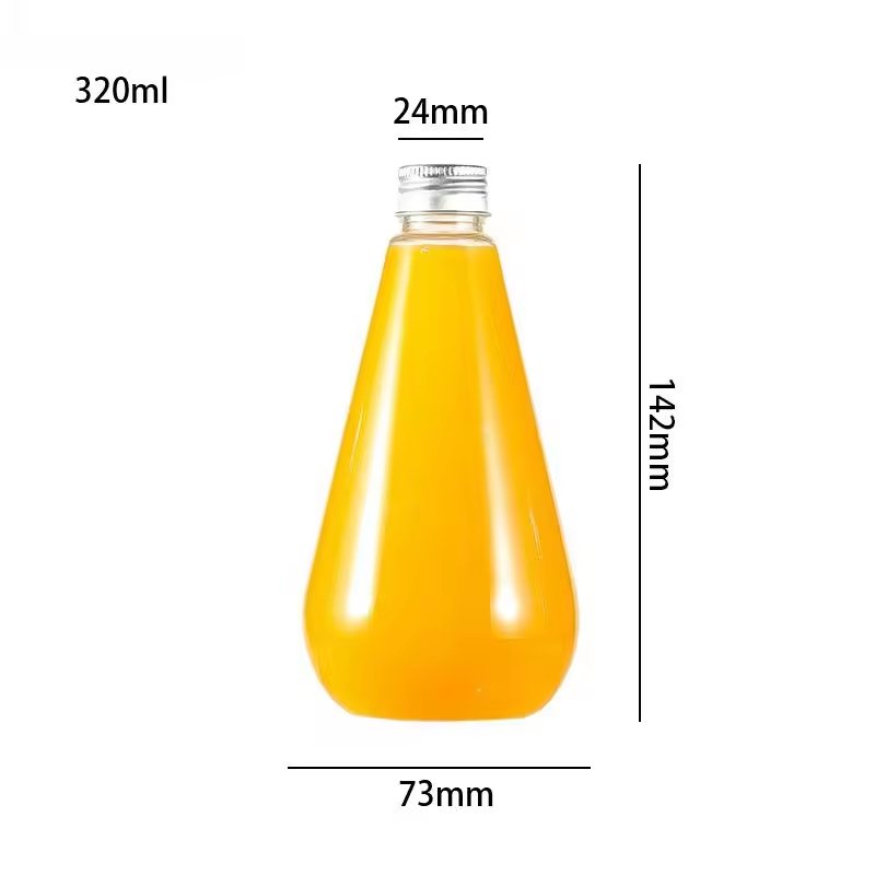 Bpa Free Pet Square Plastic Juice Bottle French Smooth Beverage Bottles ...